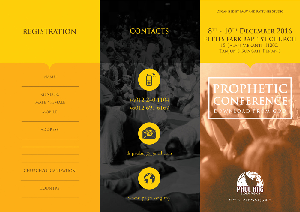 Prophetic Conference 2016 – Fettes Park Baptist Church Penang